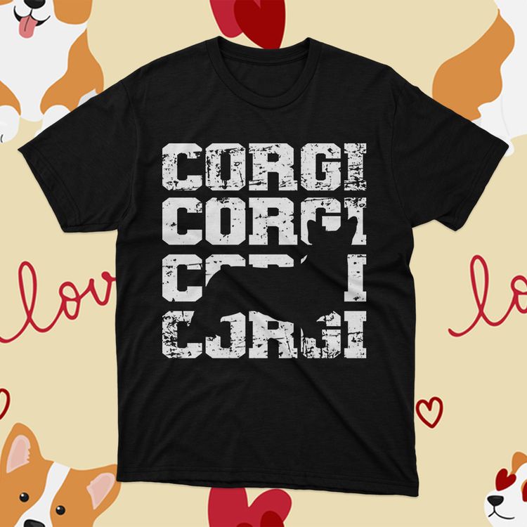 Fan Made Fits Corgi 2 Black Silhouette T-Shirt | Fan Made Fits
